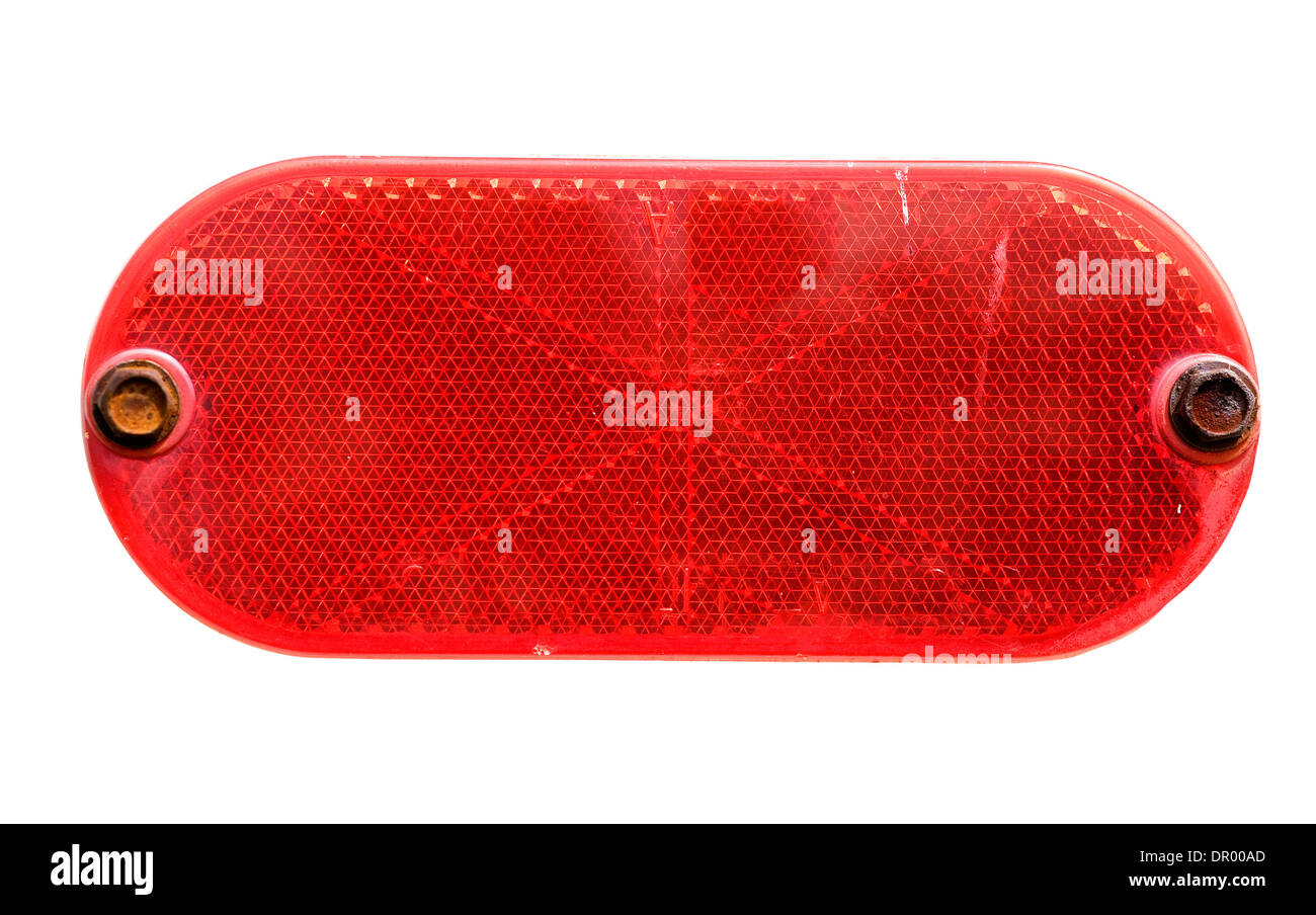 Red Reflector Isolated Stock Photo - Alamy