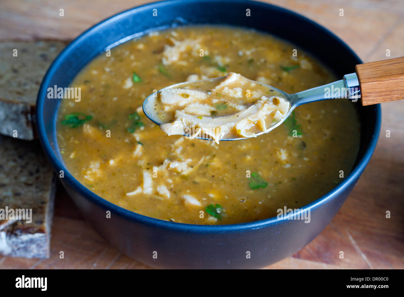 Traditional polish tripe soup flaki closeup Stock Photo - Alamy