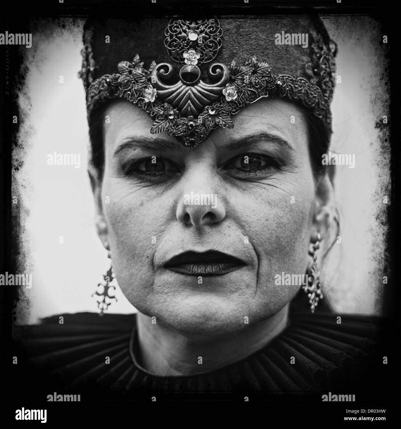 Gothic woman Black and White Stock Photos & Images - Alamy