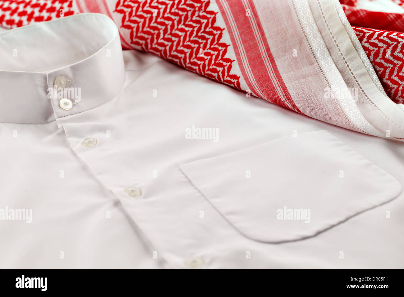 Kandura and Ghutrah are usually worn by men in Arab Countries Stock ...