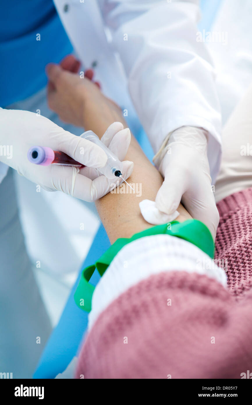 Draw blood woman hi-res stock photography and images - Alamy