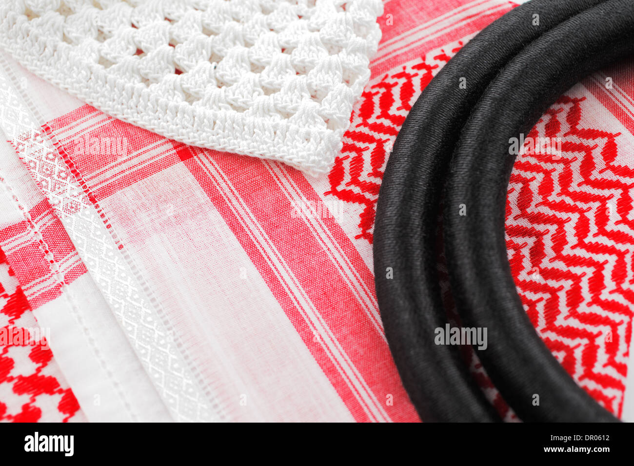 Ghutrah along with the agal and skull cap are usually worn by men as a ...