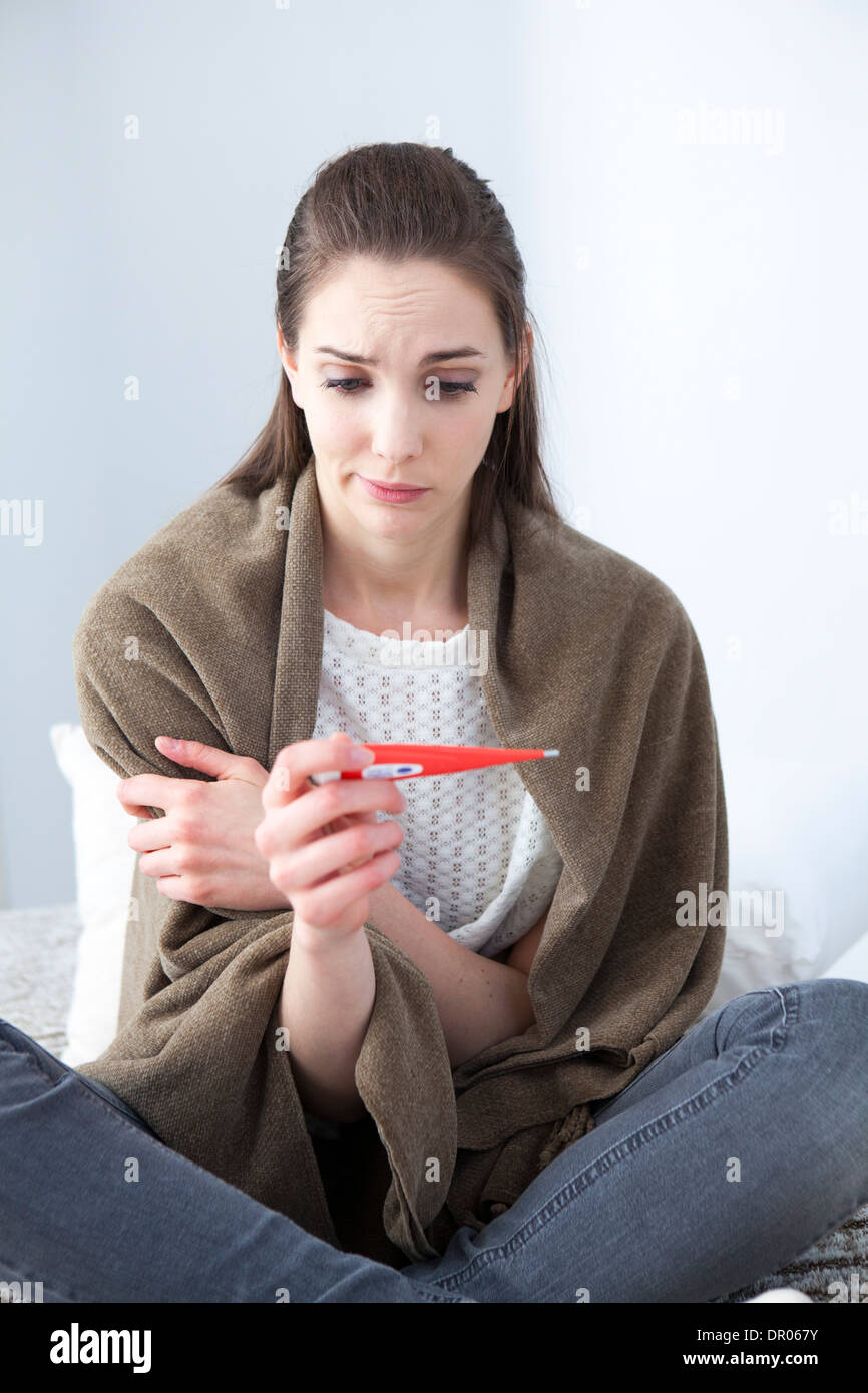 With medicines and fever thermometer hi-res stock photography and ...