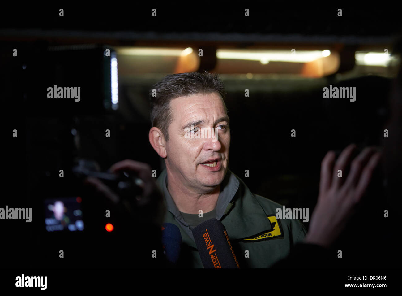 Kaisersesch, Germany. 16th Jan, 2014. Commodore of the tactical air ...