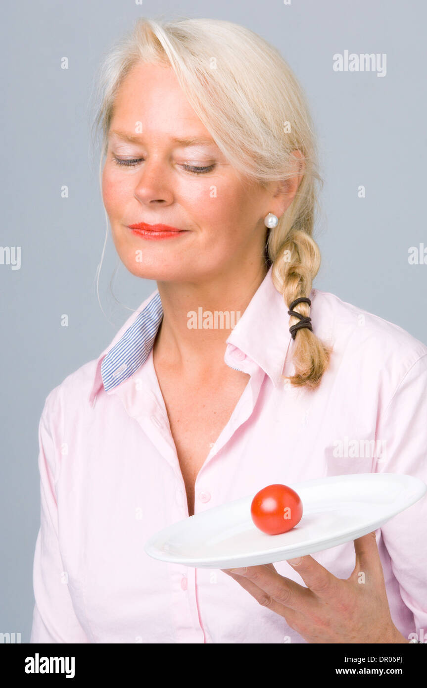 ELDERLY PERSON EATING Stock Photo - Alamy