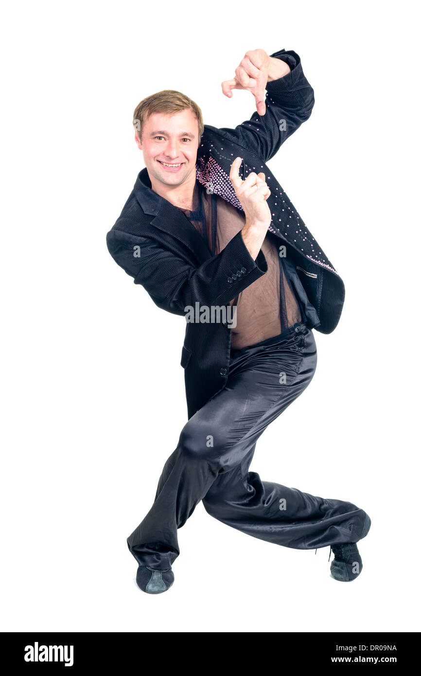 Disco dancer showing some movements Stock Photo - Alamy