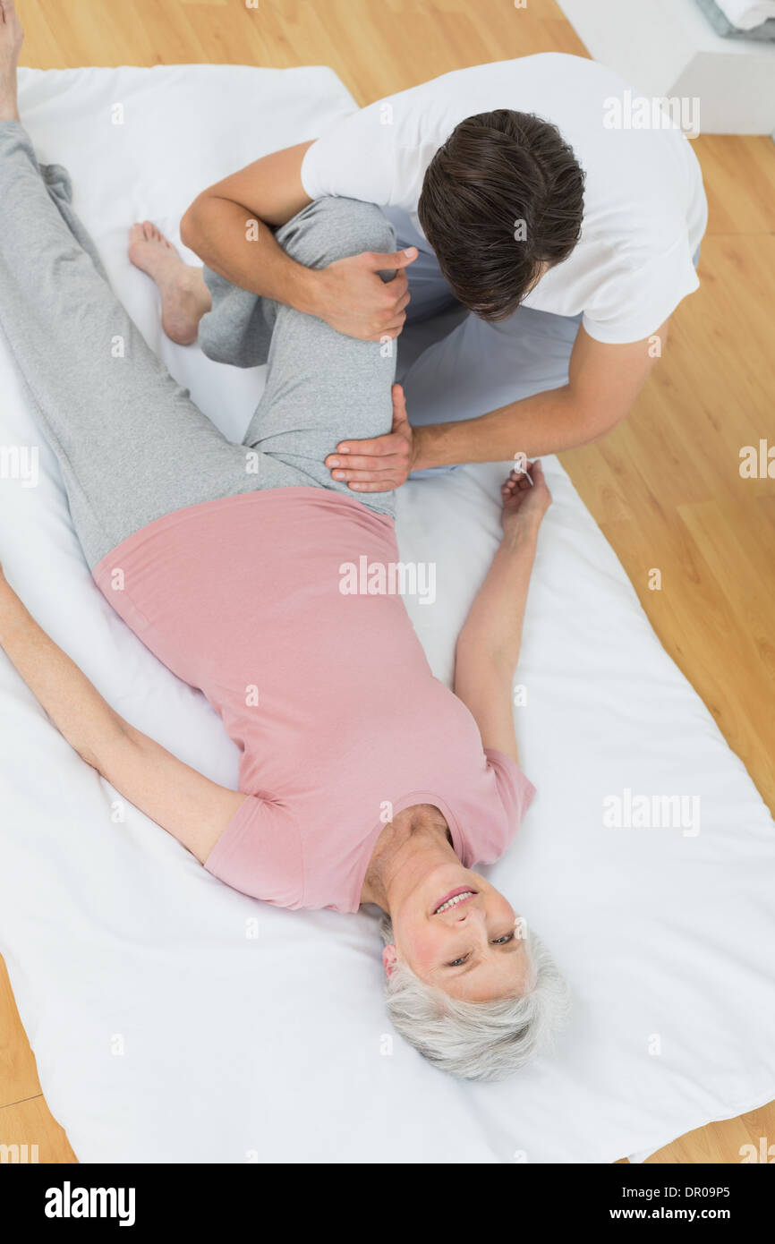 Man touching womans leg hi-res stock photography and images - Alamy