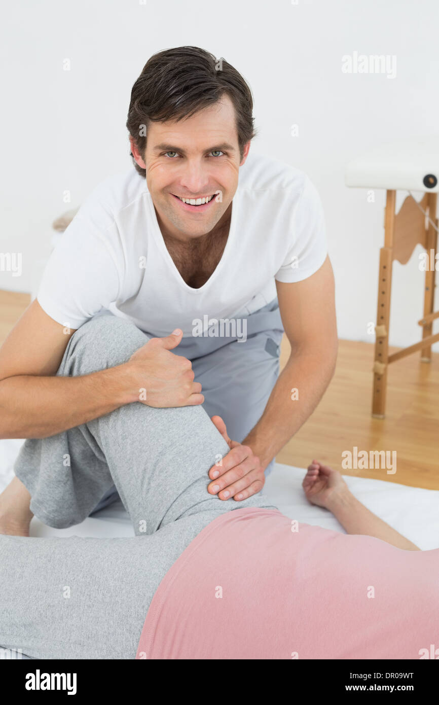 Man touching womans leg hi-res stock photography and images - Alamy