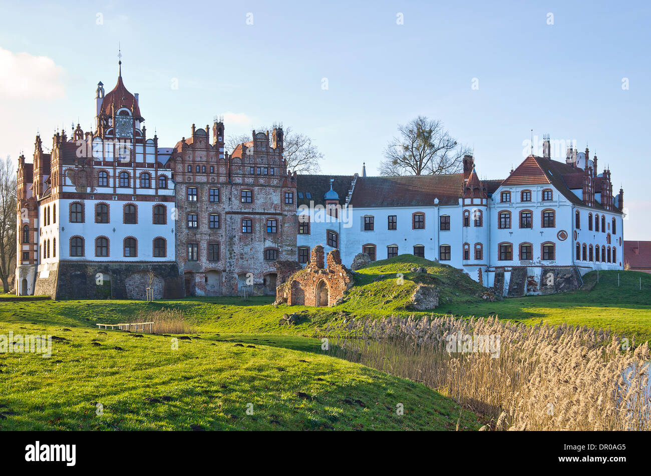 Schloss Basedow Castle, Mecklenburg, Germany Stock Photo - Alamy