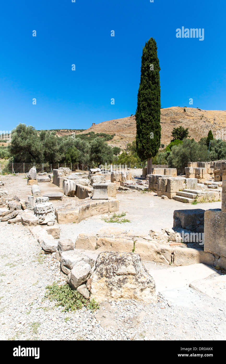 Monastery (friary) in Messara Valley at Crete island in Greece. Messara ...
