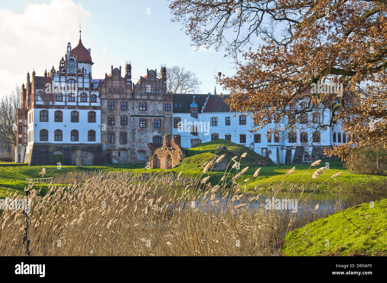 Schloss Basedow Castle, Mecklenburg, Germany Stock Photo - Alamy