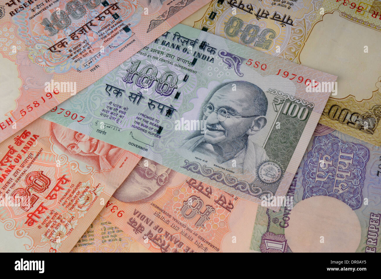 Indian currency notes Stock Photo - Alamy