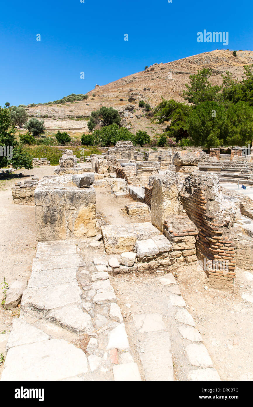 Monastery (friary) in Messara Valley at Crete island in Greece. Messara ...