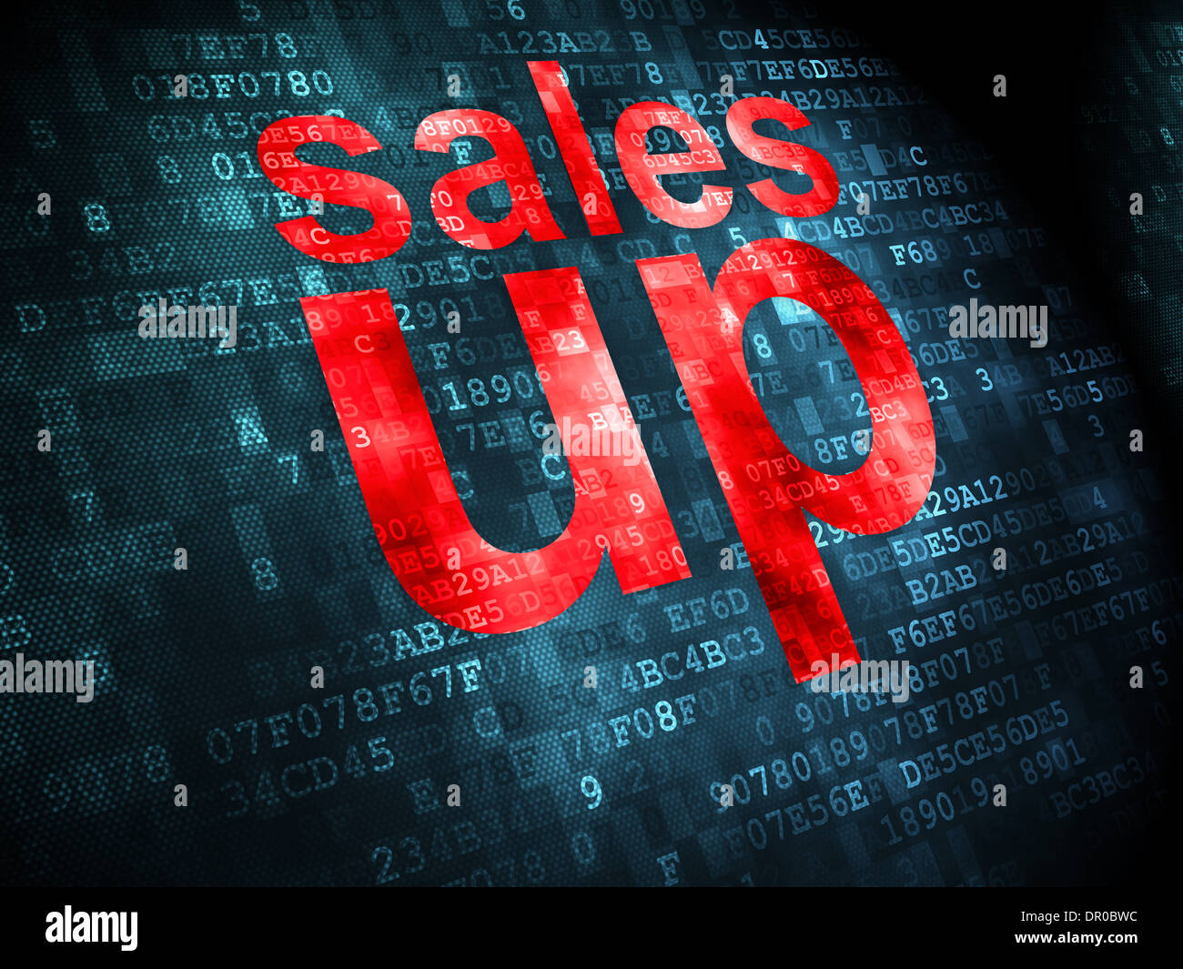 Marketing concept: Sales Up on digital background Stock Photo - Alamy