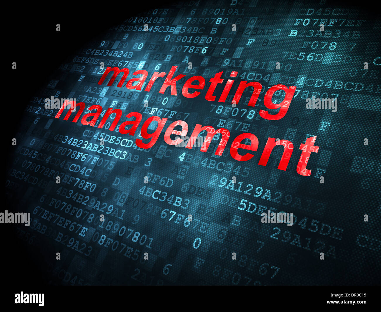 Marketing concept on digital background Stock Photo - Alamy