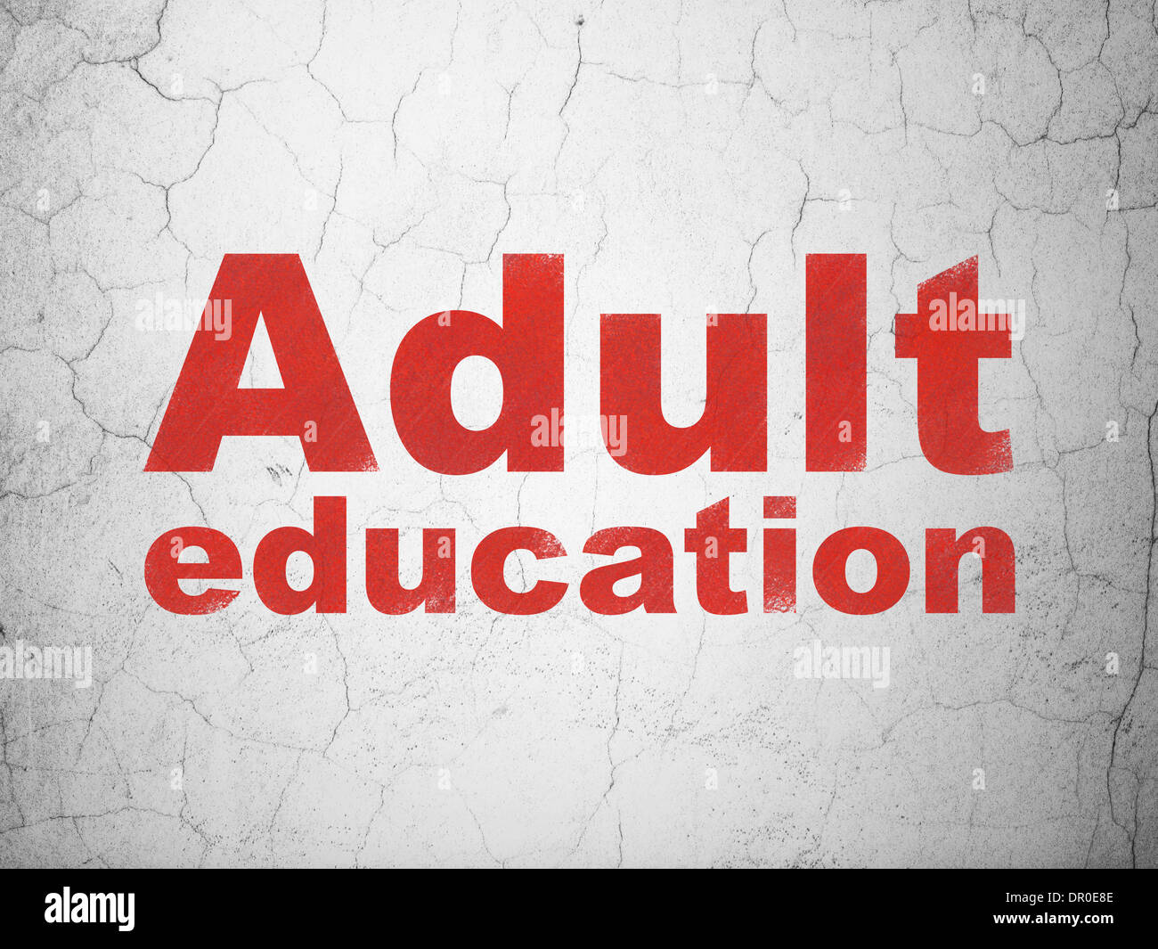 Education concept: Adult on wall background Stock Photo - Alamy