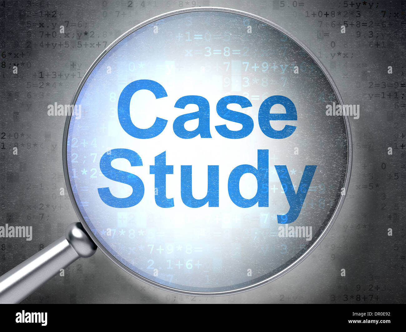 Education concept: Case Study with optical glass Stock Photo - Alamy