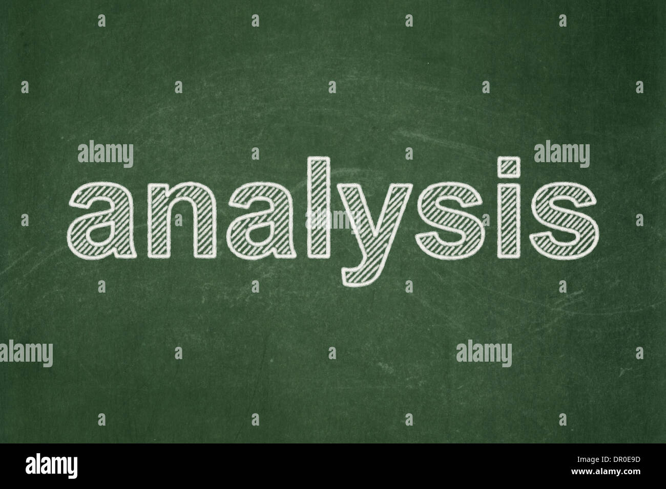 Advertising concept: Analysis on chalkboard background Stock Photo - Alamy