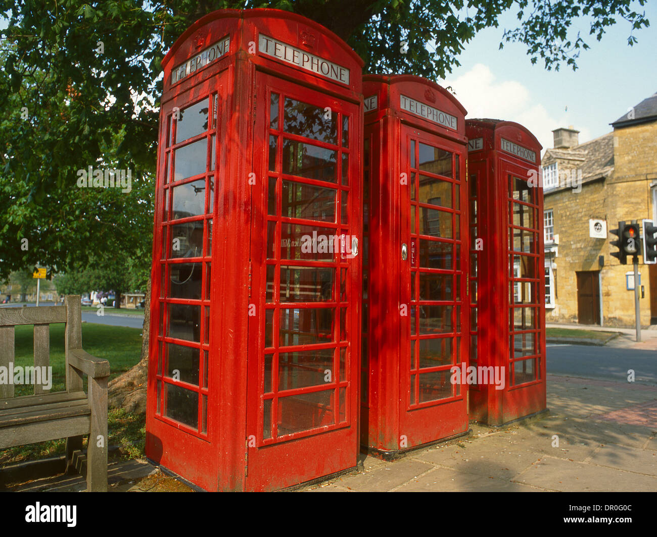 three telephone boxes Stock Photo - Alamy