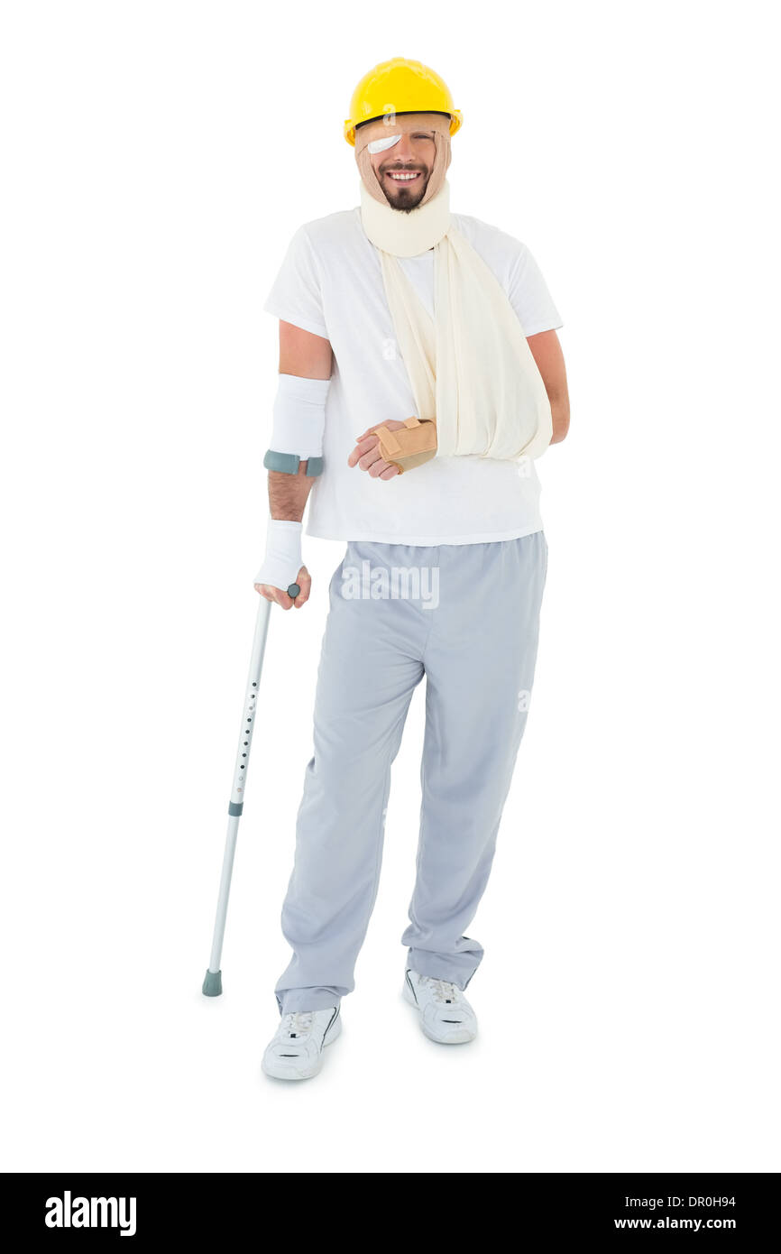 Man white hard hat hi-res stock photography and images - Alamy