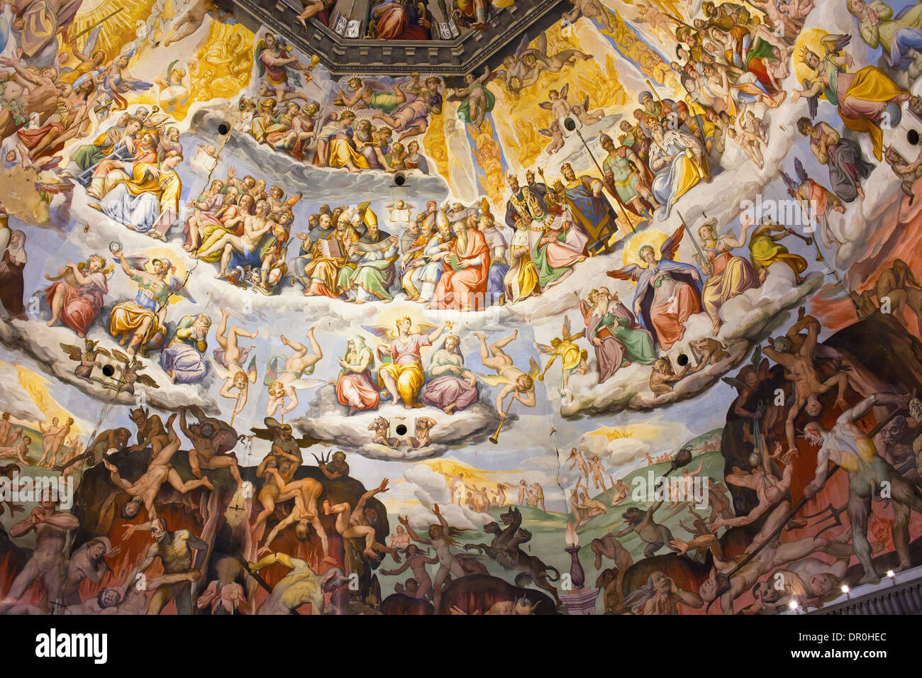 Florence duomo cathedral ceiling painting hi-res stock photography and ...