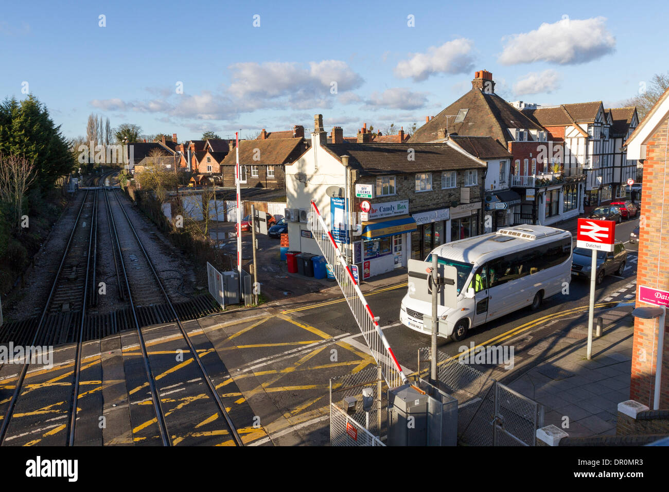 Level crossing gate hi-res stock photography and images - Alamy