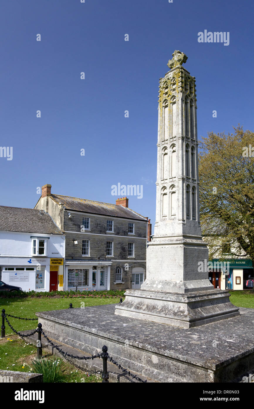War memorial in town centre, Axminster, Devon Stock Photo - Alamy