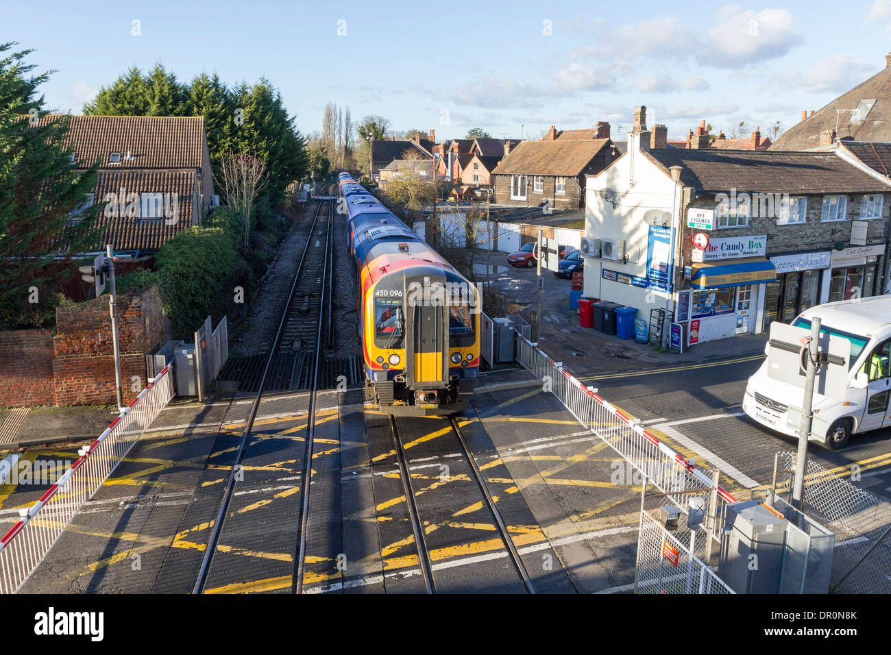 Level crossing gate hi-res stock photography and images - Alamy