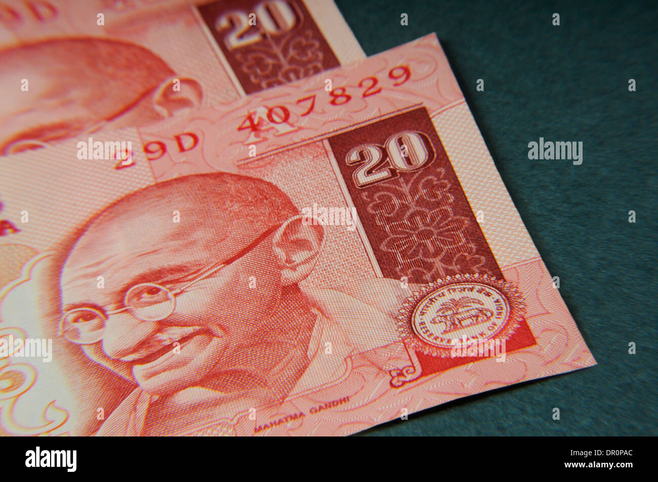 A twenty rupee notes ,Indian Currency Stock Photo - Alamy