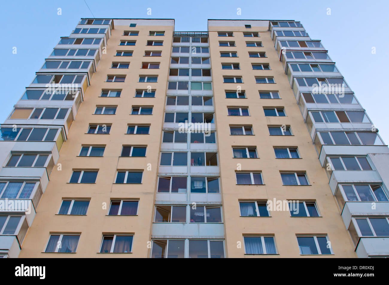 High resolution image. Facade of the modern high house Stock Photo - Alamy