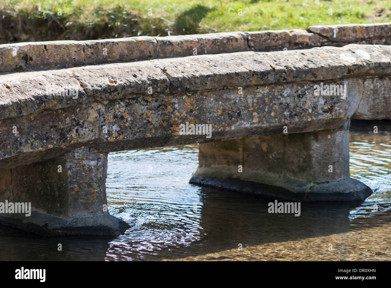 Bourton water river footbridge hi-res stock photography and images - Alamy