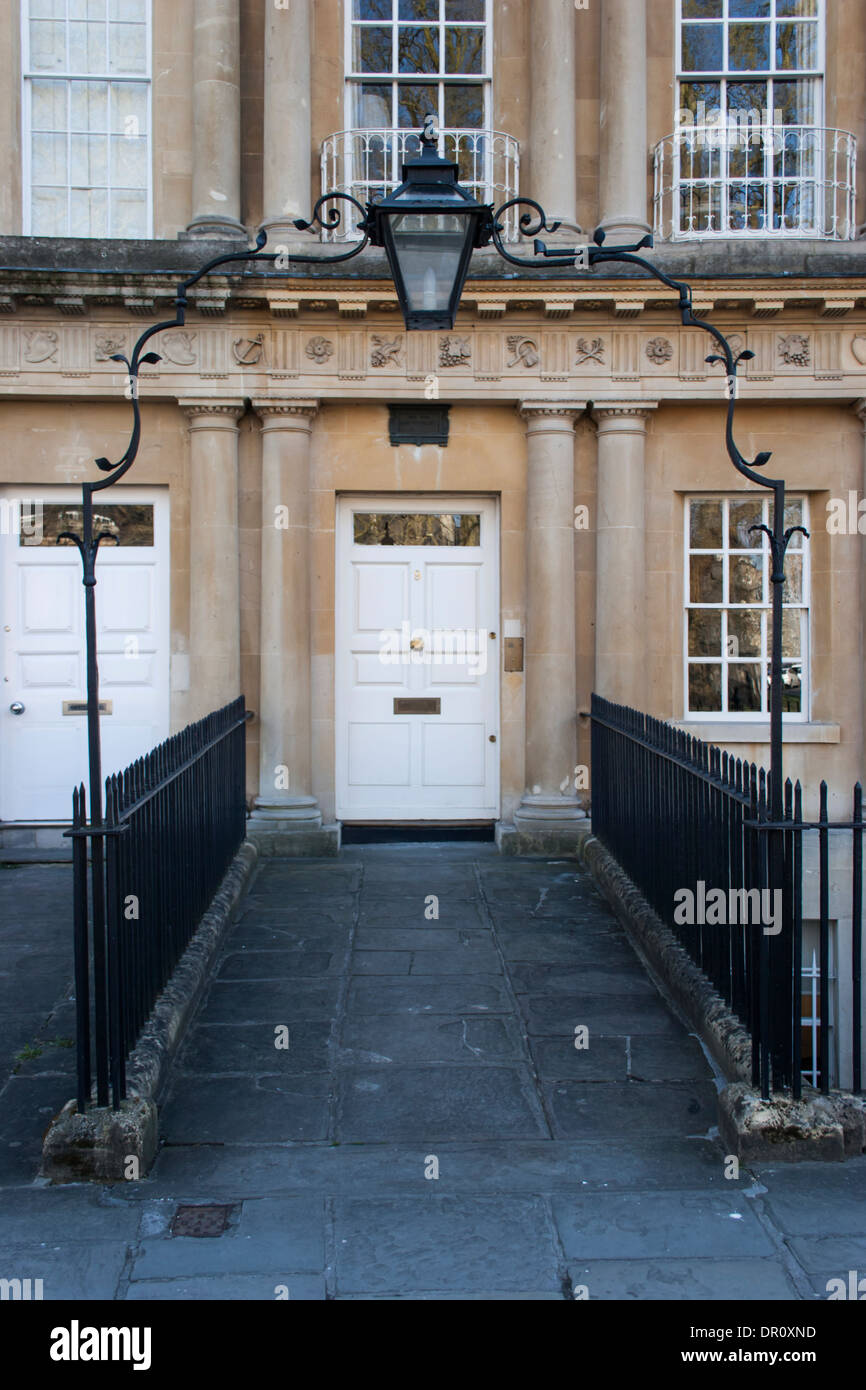 Traditional English white front door Stock Photo - Alamy