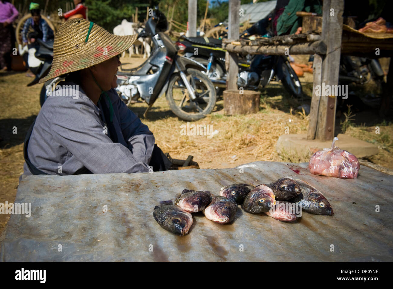 Myanmar, Bagan, local market Stock Photo - Alamy