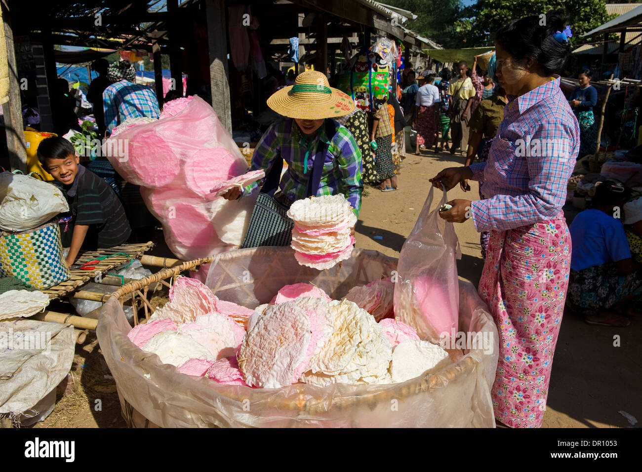 Myanmar, Bagan, local market Stock Photo - Alamy