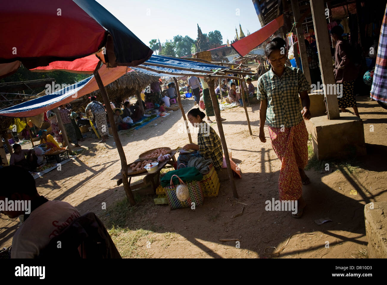 Myanmar, Bagan, local market Stock Photo - Alamy