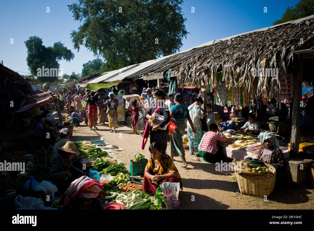 Myanmar, Bagan, local market Stock Photo - Alamy