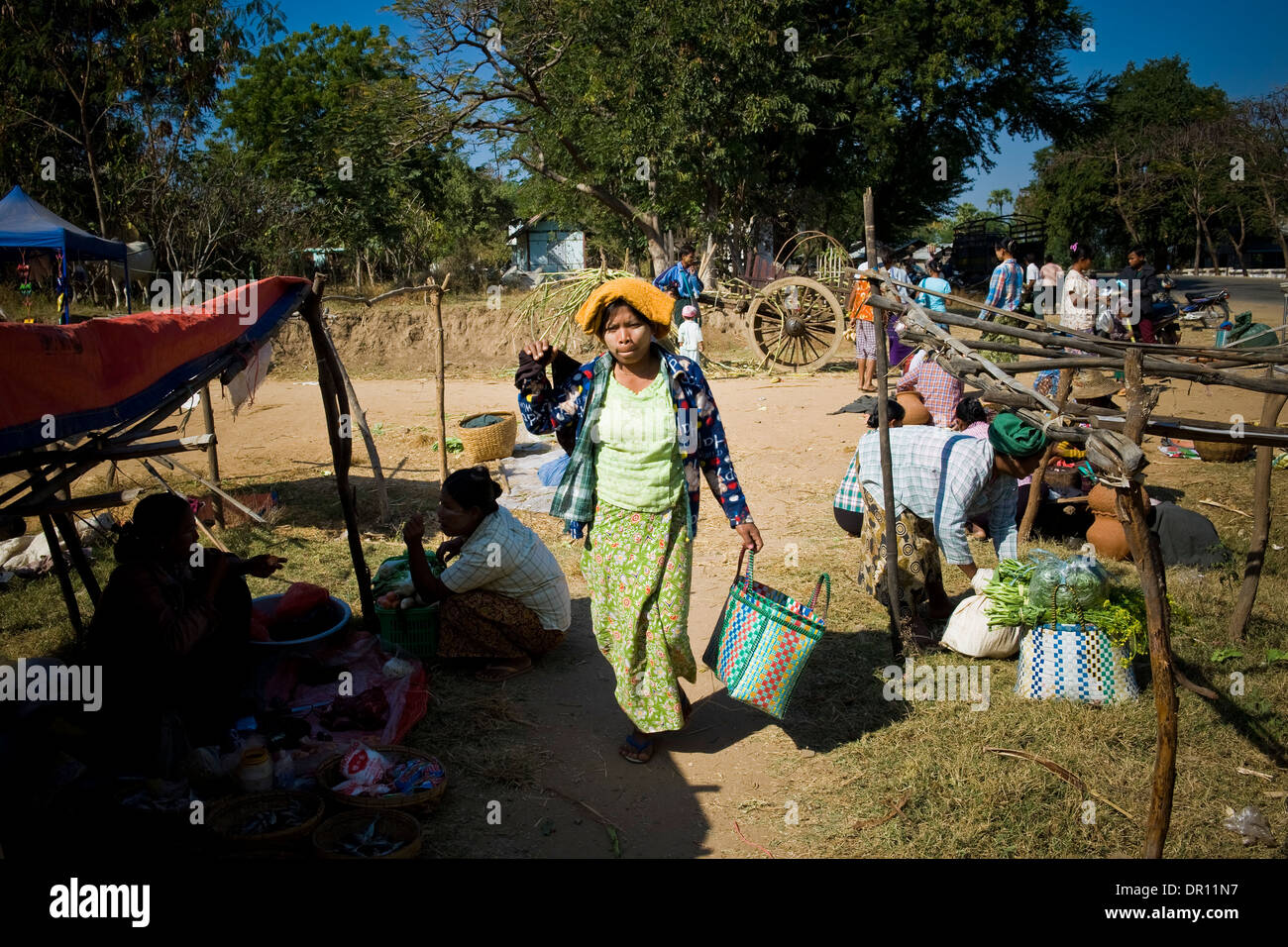 Myanmar, Bagan, local market Stock Photo - Alamy