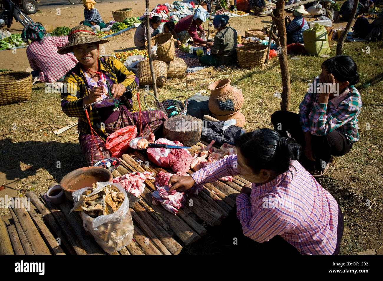Myanmar, Bagan, local market Stock Photo - Alamy
