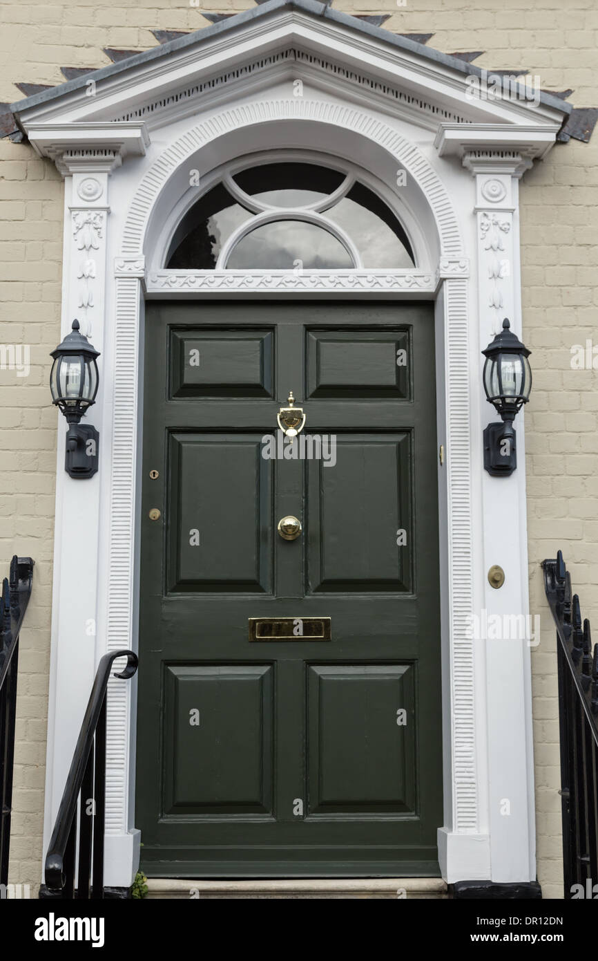 Traditional front door in UK Stock Photo - Alamy