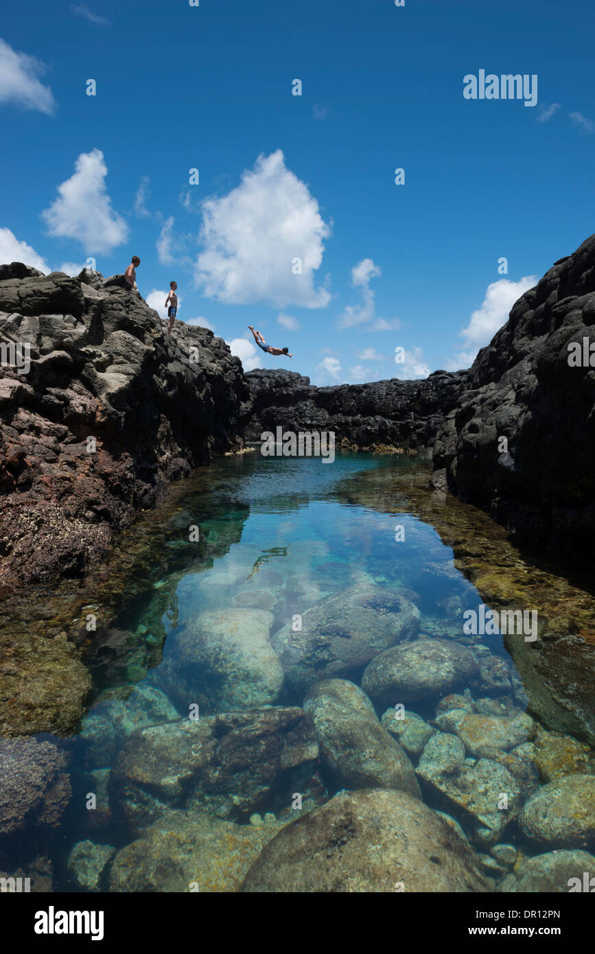 Crystal Pool at Point Ross, Norfolk Island, Australia Stock Photo - Alamy