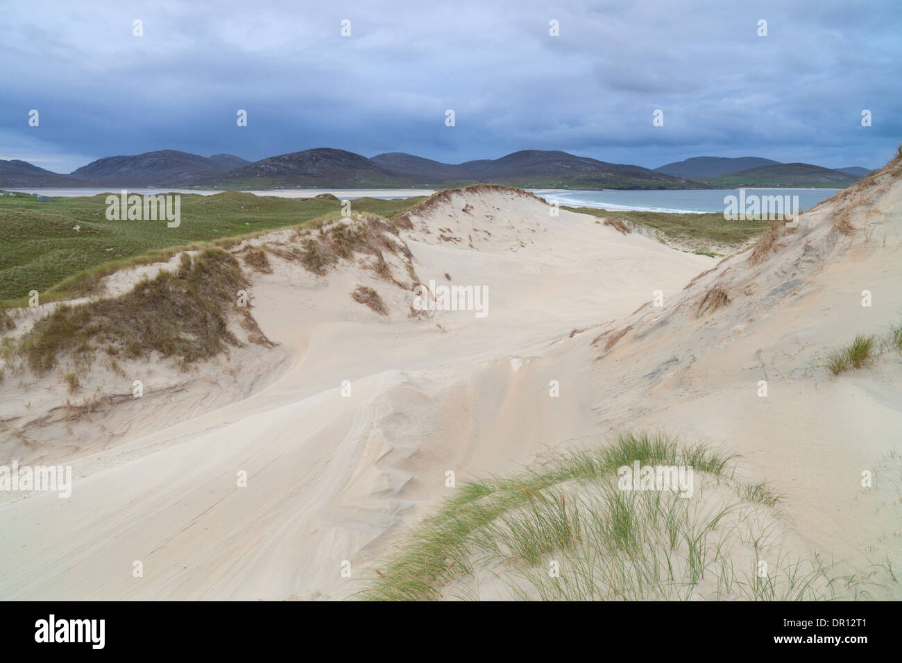 The beautiful beach and dunes at Luskentyre, Isle of Harris, Outer ...