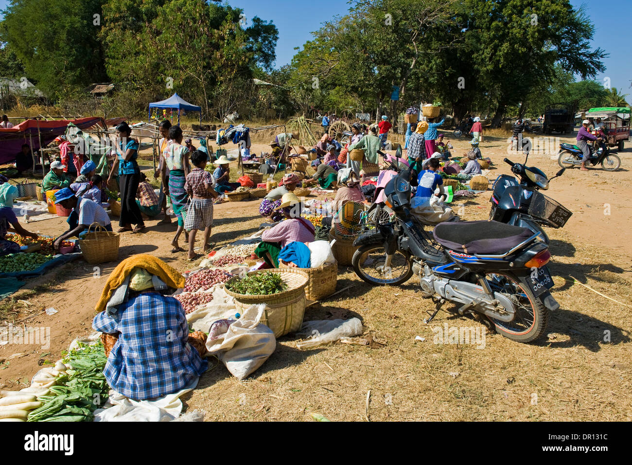 Myanmar, Bagan, local market Stock Photo - Alamy