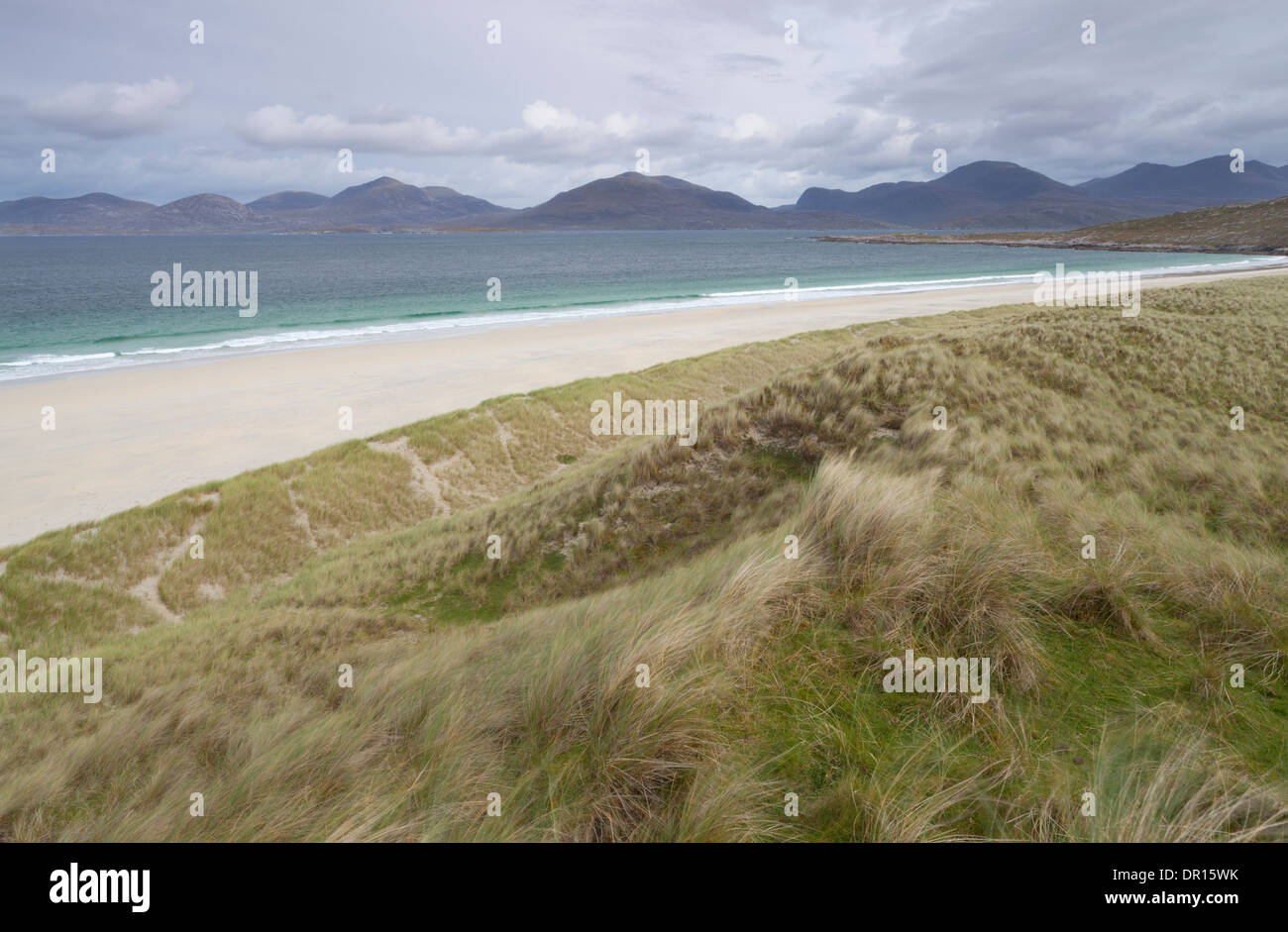 The beautiful beach and dunes at Luskentyre, Isle of Harris, Outer ...