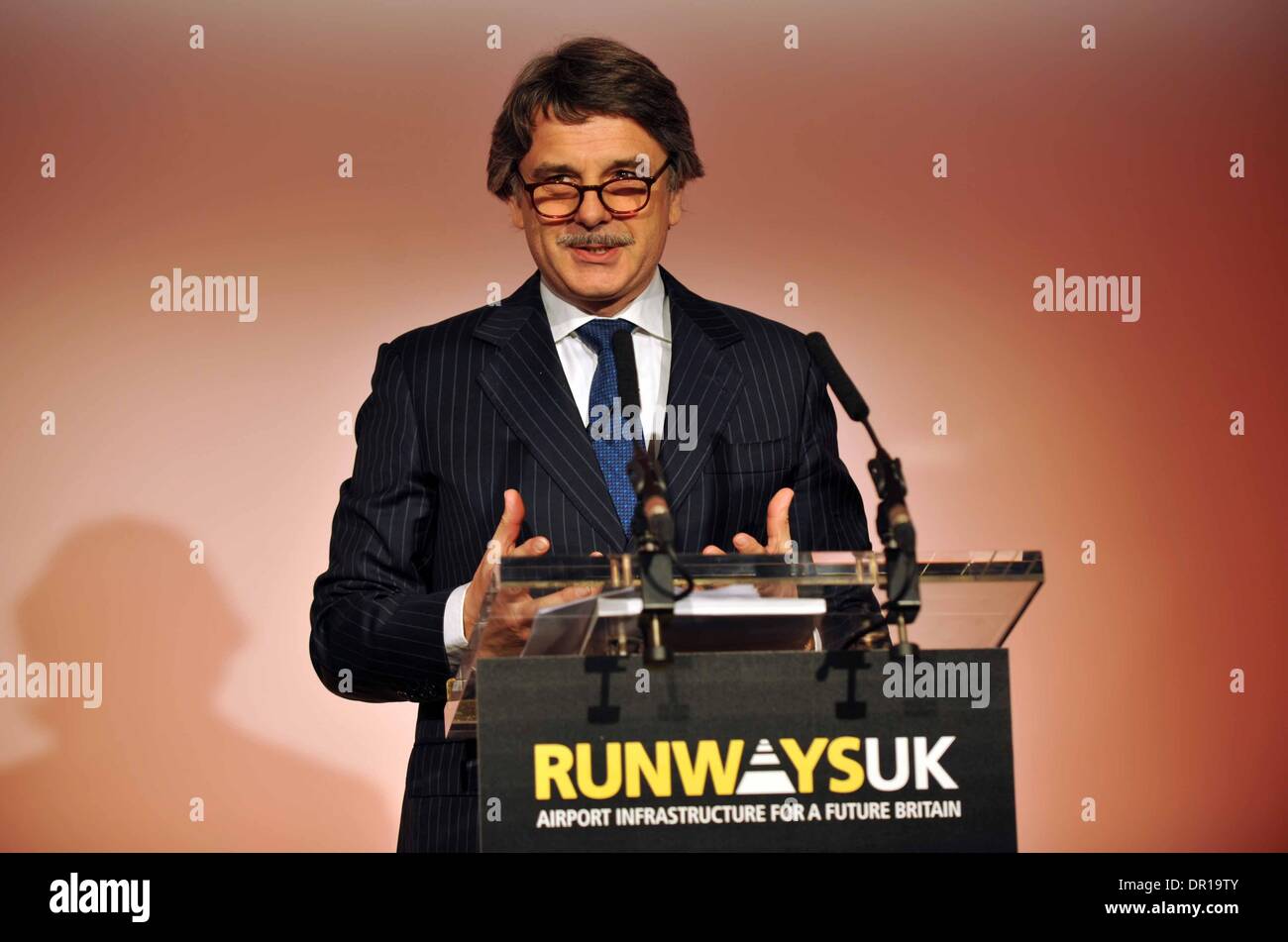 Runways UK conference, London. Britain, UK, Dr Ralf Speth CEO of Jaguar ...