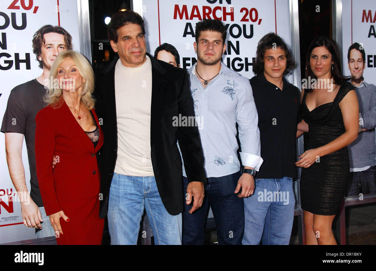 LOU FERRIGNO & FAMILY.The premiere of the new movie from DreamWorks ...