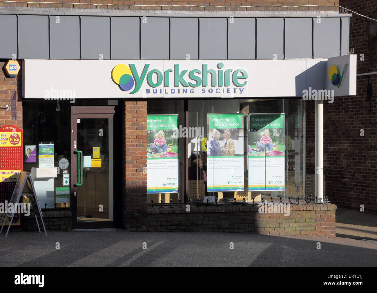 a branch of Yorkshire building society on Haywards Heath high street ...