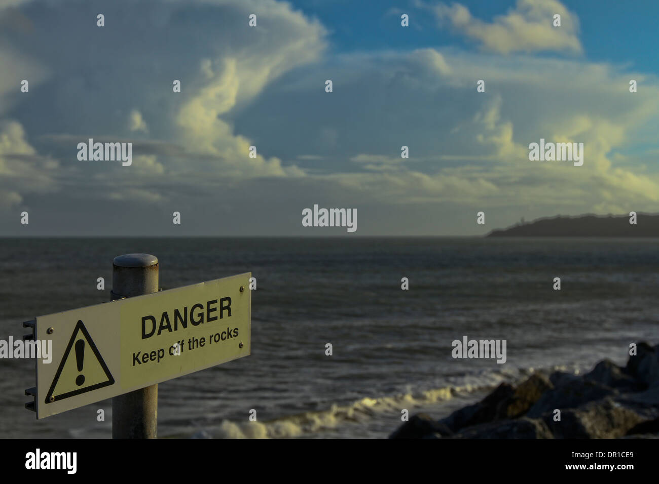 Danger Keep Off Sign Sea High Resolution Stock Photography and Images ...