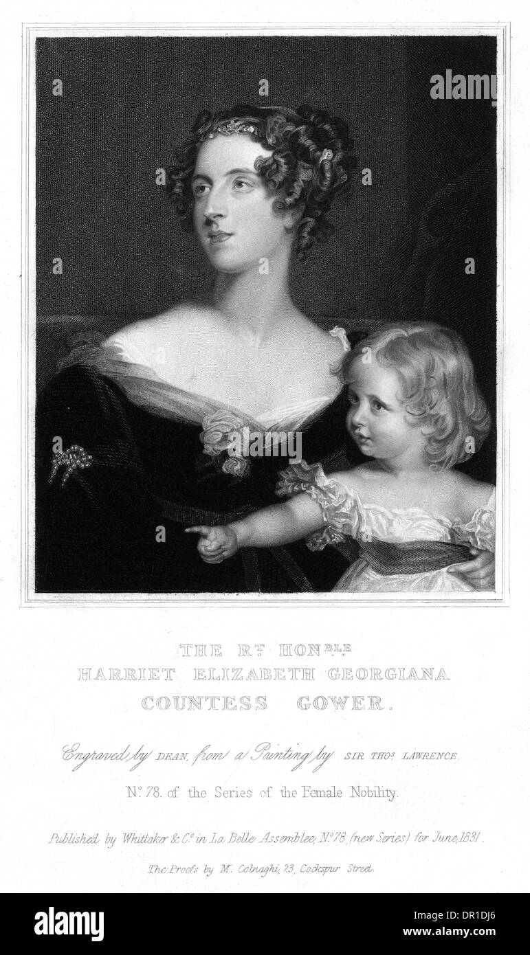 Georgiana duchess child Cut Out Stock Images & Pictures - Alamy