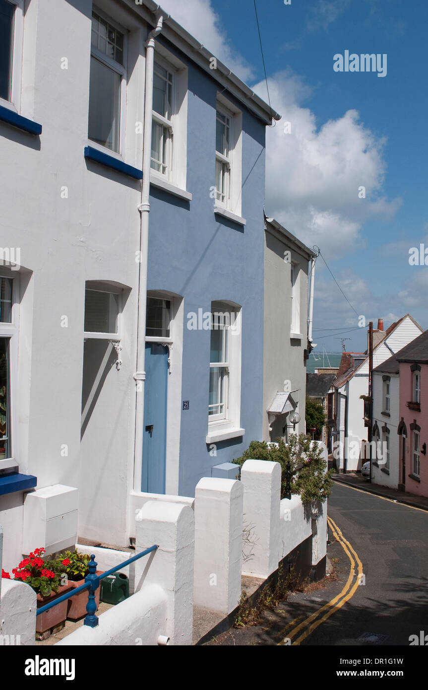 Pretty street in Cowes on the Isle of Wight, England Stock Photo - Alamy