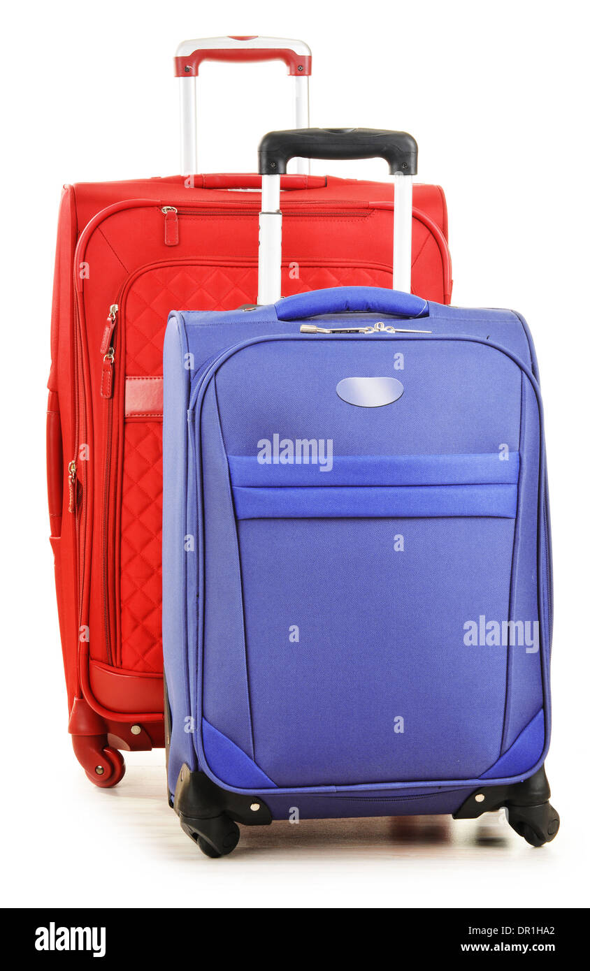 Luggage isolated on white Stock Photo - Alamy